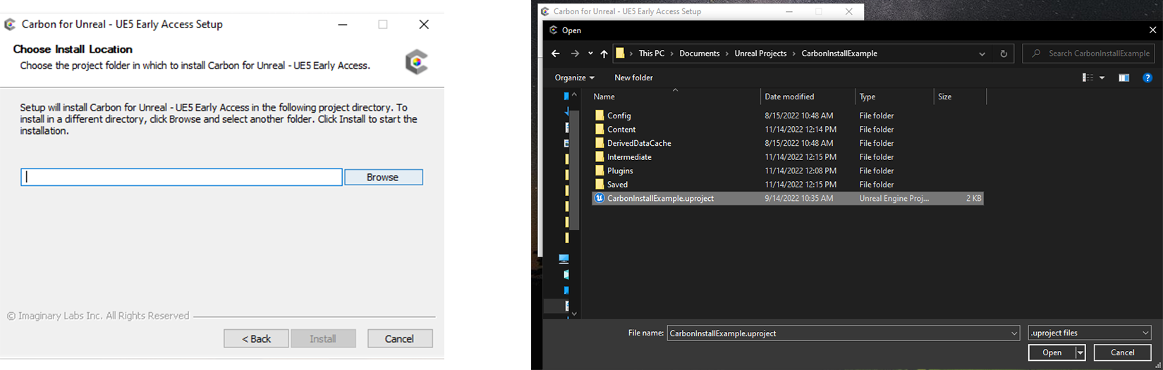 Installing Carbon for Unreal